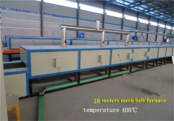 Stainless steel mesh belt type electric furnace 18m manufacturers low price promotion quality warranty for 18 months