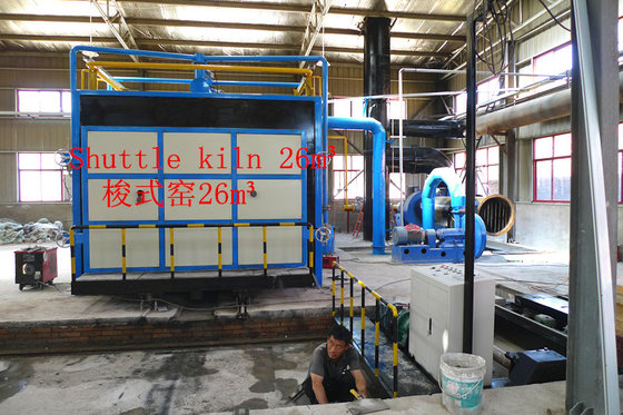 Natural gas ceramic high temperature shuttle type furnace26m³ 1500℃Ceramic firing furnace company low price direct selli