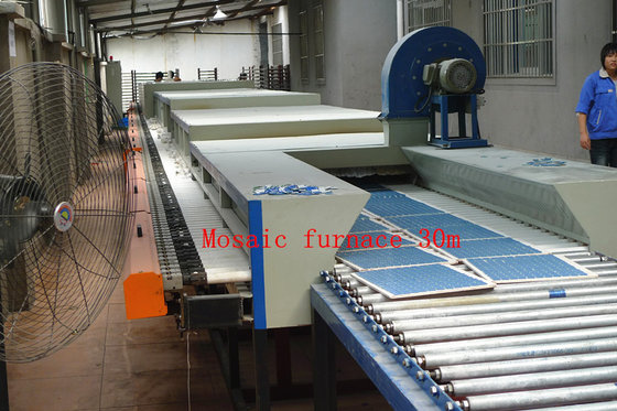 Glass mosaic production line   Mosaic furnace 30m advanced technique  China professional manufacturing company