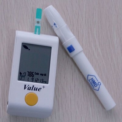 Diabetic diagnostic equipment value glucose meter