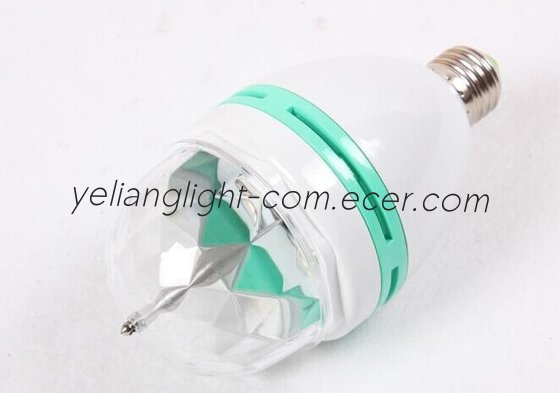 Wholesales RGB 3W Full Color Rotating Bulb Christmas Decoration Lights