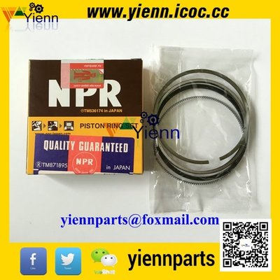 Yanmar 3YM20 marine engine parts Piston 119515-22050 with Piston ring 119515-22500+cylinder head gasket YM119515-01330