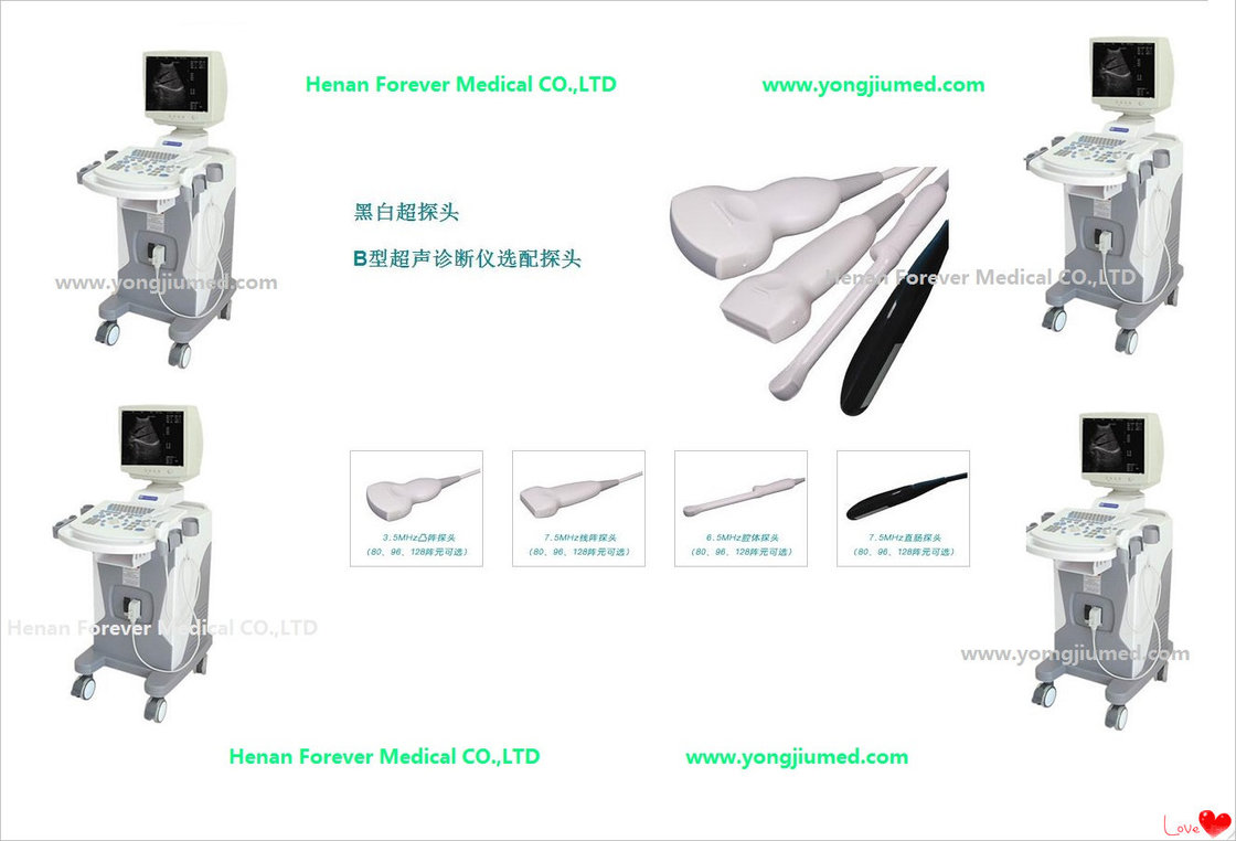 Lightweight Full-Digital Trolley Color Doppler Ultrasound Scanner