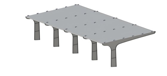 Newest II Solar Energy Aluminum System Solution Carport Mounting Brackets