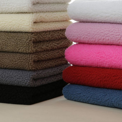 FAUX FUR FABRIC SHERPA FABRIC 100% POLYESTLL