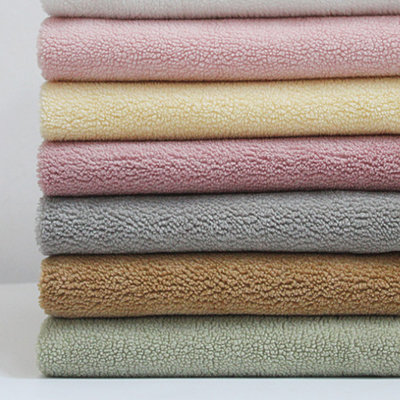 FAUX FUR FABRIC SHERPA FABRIC 100% POLYESTLL