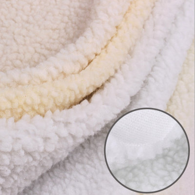 100% polyester micro bonded sherpa lamb fur fabric
