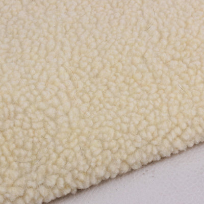 100% polyester micro bonded sherpa lamb fur fabric