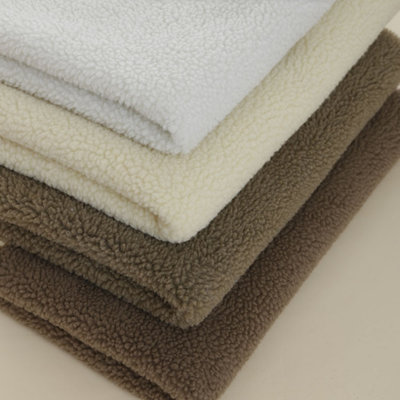 100% polyester fake sherpa fleece lining faux fur fabric