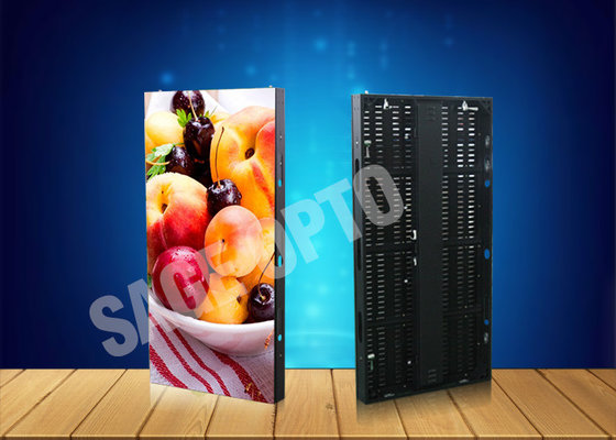 Prenda impermeable de cristal transparente IP65 de la pantalla LED de la estructura de aluminio a todo color