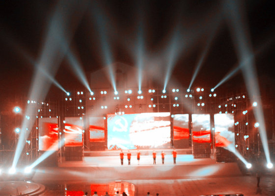 Contexto de la etapa de la pantalla de la publicidad LED, pantalla LED de la etapa 640m m x 960m m