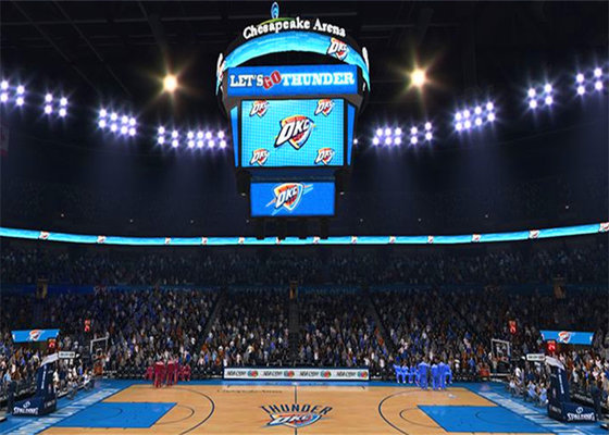 Pantalla video P3 3m m, del cubo del marcador del baloncesto pantalla LED a todo color 3D
