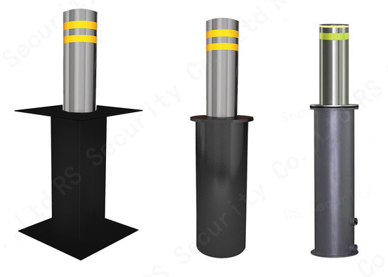 219mm Diameter Hydraulic Bollards SUS304 Stainless Steel Flexible Bollard Sign