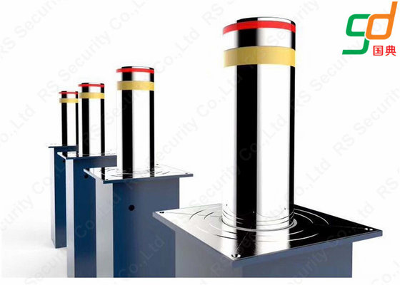 168 mm Rectrable Hydraulic Bollards K8 Rated Rising Bollard Install