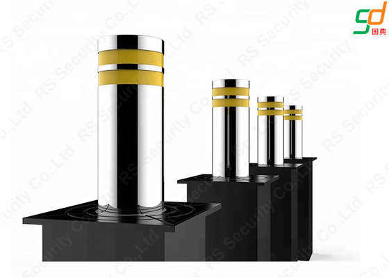 Parking Lot Hydraulic Bollards SUS304 Stainless Steel Automatic Bollard Video