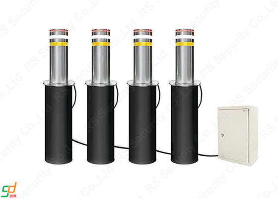 Flexible Hydraulic Bollards Stainless Steel  K12 Rated Reflective For Vehicle Access