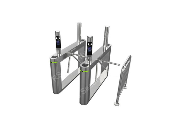 Card Reading Intelligent Tripod Turnstile Security Systems Indoor / Outdoor
