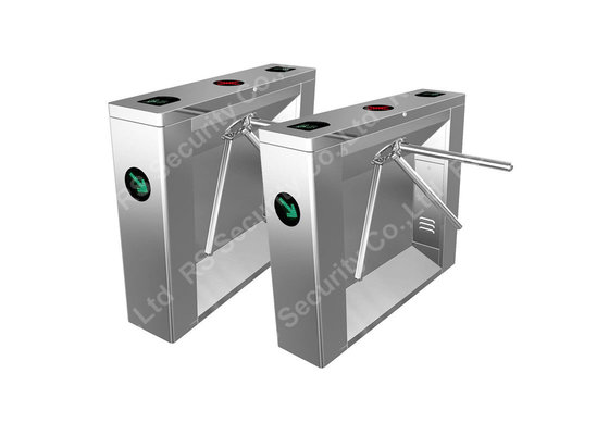 304 Stainless Steel Waist Height Turnstiles Heavy Duty Two Way  Black  Barrier