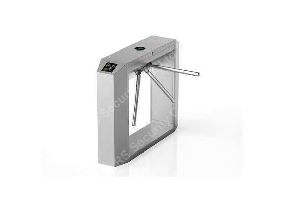Stainless Steel Waistt Height Turnstiles Barcode Reader Tripod Turnstile System