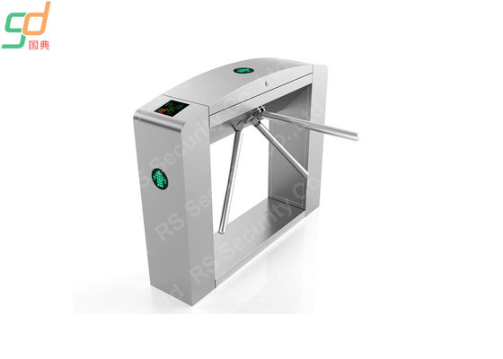 Automated CE Approved Tripod Turnstile Gate , Rs485 Connection Football Turnstiles