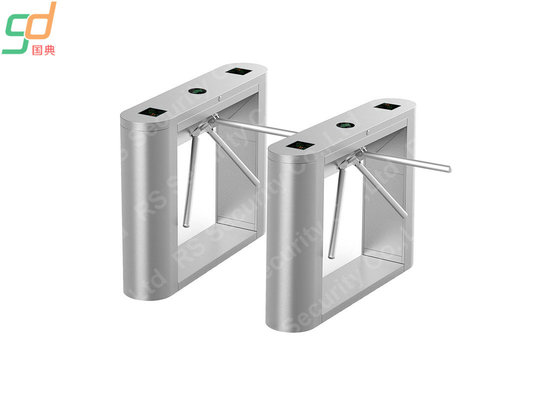 Counter Waist Height Access Turnstiles , Speed Gates With Barcode Reader System