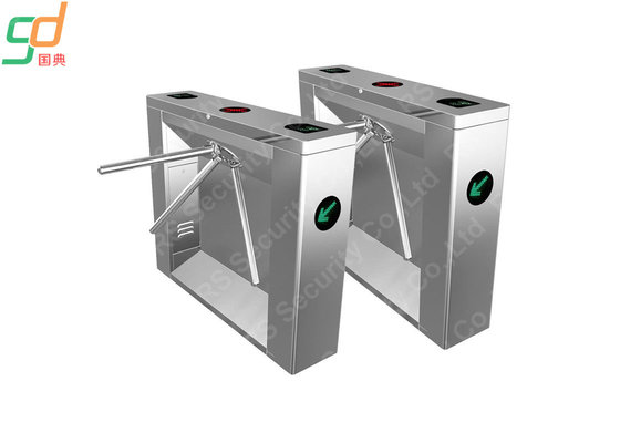 Fingerprint IR Sensor Tripod Turnstile Gate With Stainless Steel Casing Gate