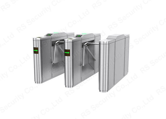 Silver Waist Height Turnstile Security Systems 550mm For Outdoor