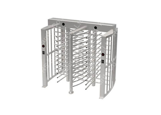 Fingerprint Reader Double Entrance Automatic Systems Turnstiles , Electronic Revolving Turnstile