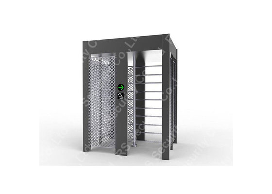 Heavy Duty Security Pedestrian Full Height Turnstiles Gate With Card Reader