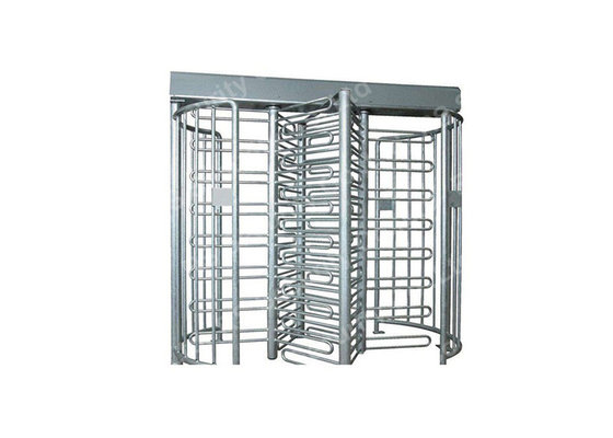 IP44 Security Revolving Doors , Full Height Turnstile Gates 304 Or 316 Stainless Steel