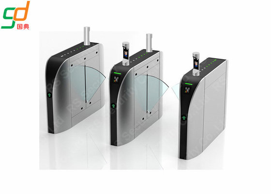 Rfid Indoor Optical Turnstile Flap Barrier Gate Two Directions Controlled