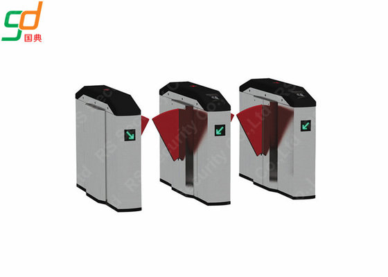Electric Indoor Wing Flap Barrier Gate Turnstile Subway Or Metro Access