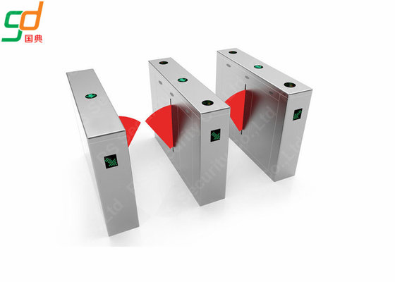 LED Direct Entrance Flap Barrier Gate IR Sensor Bi-direction Turnstiles