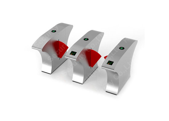 Stainless Steel Architectural Flap Barrier Turnstile Half Height For Security