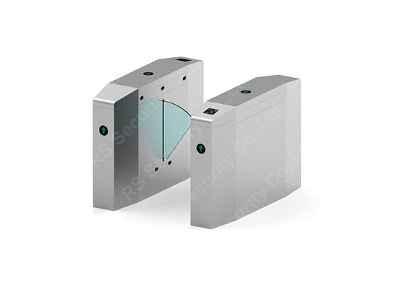 Access Control Flap Barrier Gate, Barcode RFID Reader Turnstile System