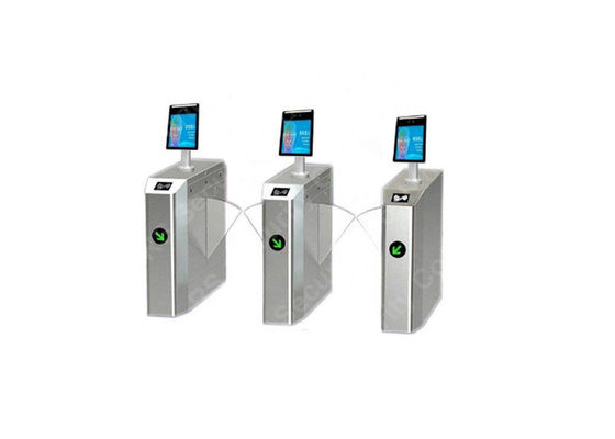 Optical Flap Barrier Gate , Auto Vertical Tripod Turnstile Access Control