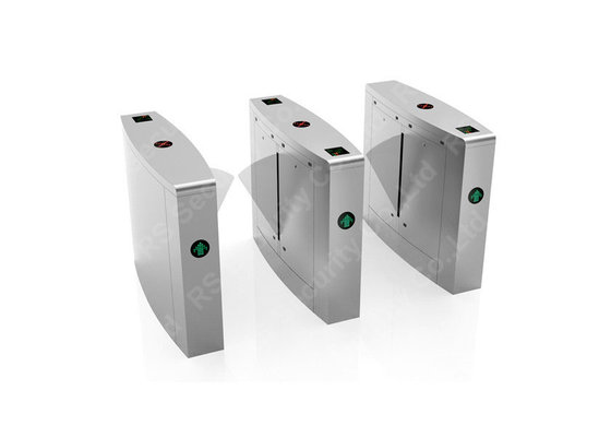 Bridge Type Turnstile Entry Systems CE Approved Flap Barrier Gate