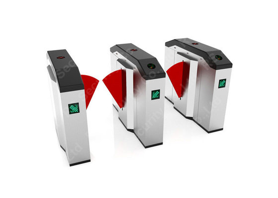 Outdoor Entrance Rfid Flap Barrier , Waterproof Pedestrian Turnstile Gate
