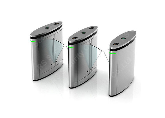 Stainless Steel Flap Barrier Gate Optical Turnstile, Rfid Reader Security Turnstiles