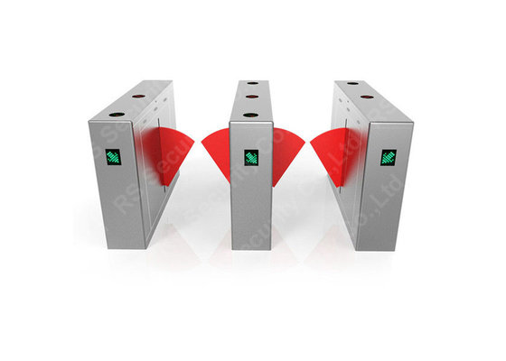 Subway Station Access Flap Barrier Gate with RFID  Fingerprint System