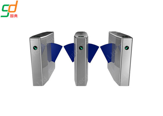 Retractable Turnstile Entry Systems Card Reader Flap Barrier Gate