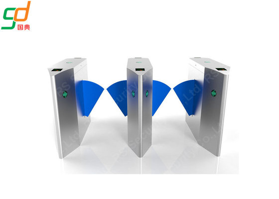 Retractable Automatic Turnstiles Stainless Steel Flap Barrier Gates
