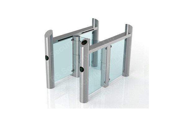 Automatic Supermarket Swing Gate , Full Height Sliding Turnstile Gates