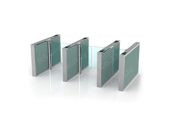 Glass Arm Barcode Supermarket Swing Gate With Standard RS485 Interface