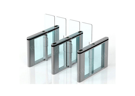 Outdoor Physical Access Systems Glass Turnstile Half Height With Servo Driver