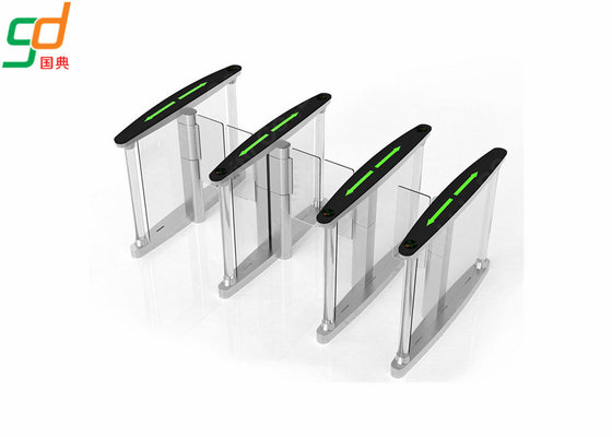 Government Railway Supermarket Swing Gate Bevel Swiping Card Turnstiles System