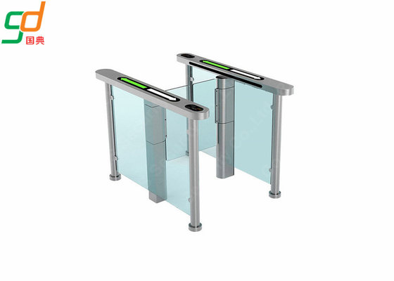Facial Recognition Supermarket Swing Gate,Barcode Glass Turnstile Barrier