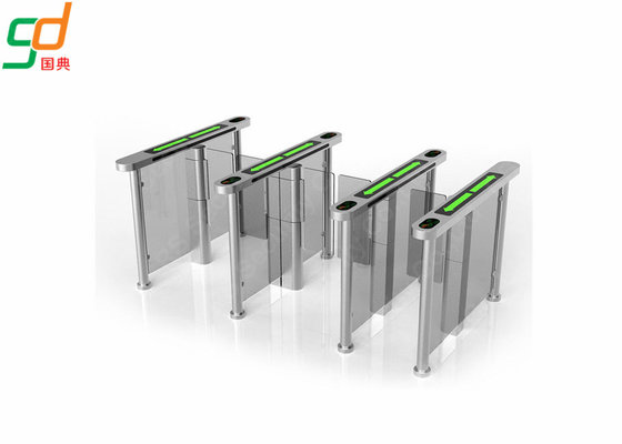 Supermarket Swing Gate Fingerprint Card Reader Optional Pedestrian System