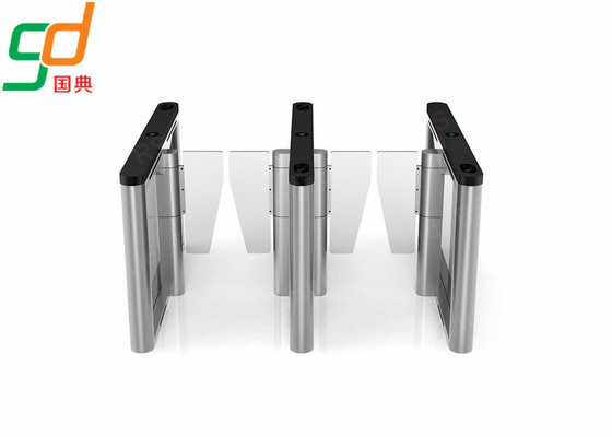 Office Hospital Automatic Turnstiles With Swing Barrier Gate Indoor For Access