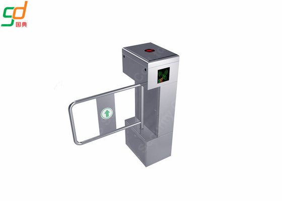 CE Awarded Cylinder Swing Barrier Gate , OEM Automatic Supermarket Turnstiles